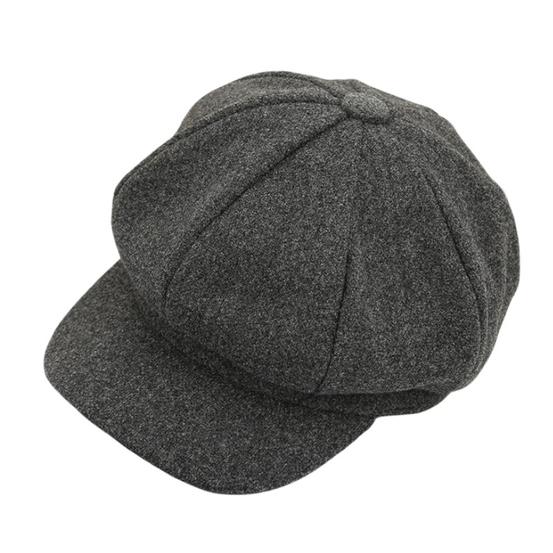 Sapca pentru femei de toamna si iarna, berete vintage, gri, 55-60cm ...