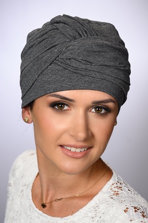 Turban ALMA B/25 unicolor gri dark viscoza bumbac atelier lidia - eMAG.ro