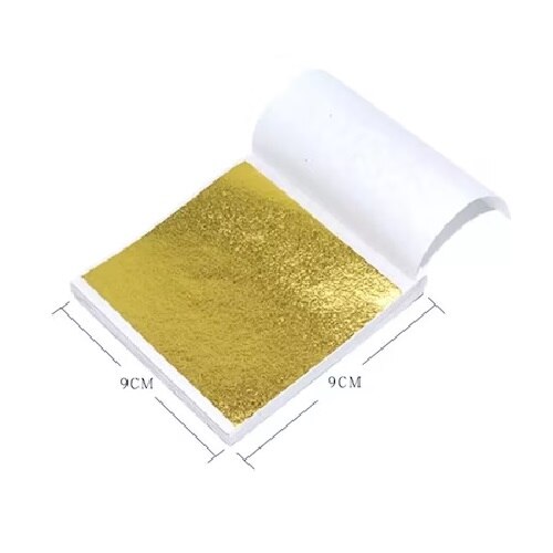 Set foite imitatie de aur pentru decorat, 100 buc - eMAG.ro