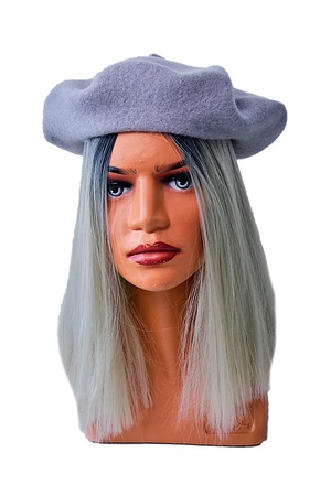 Basca dama French, de tip bereta, Gri, Diametrul 26 cm - eMAG.ro