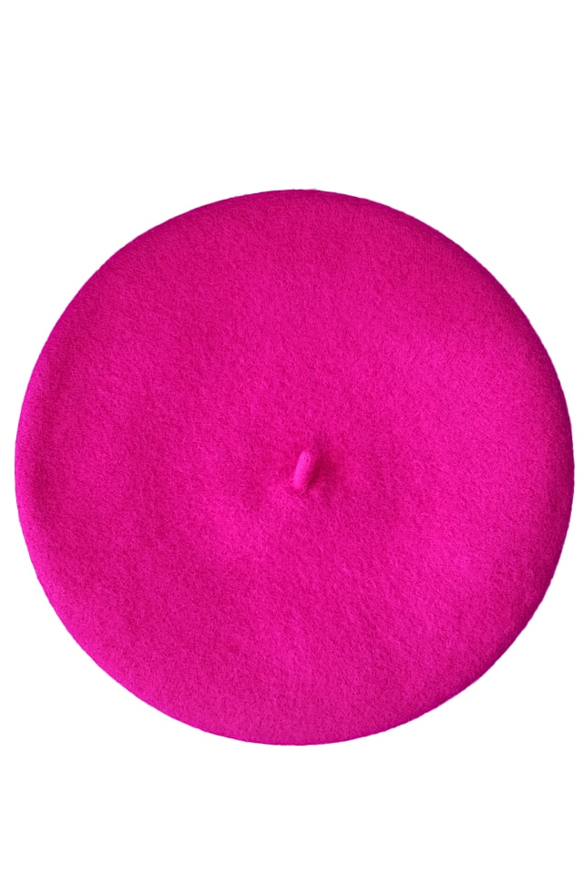 Basca dama French, de tip bereta, Fucsia, Diametrul 26 cm - eMAG.ro