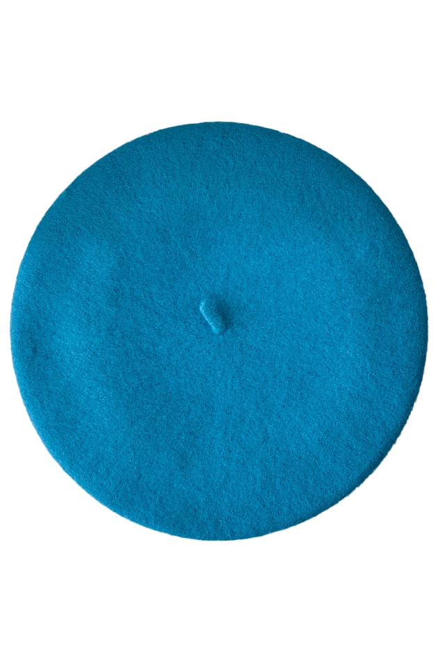 Basca dama French, de tip bereta, Albastru, Diametrul 26 cm - eMAG.ro