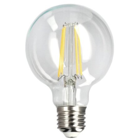 Bec decorativ cu filament Led Dari, 7W, E27, 3000K, 806lm, 230V, Clear ...