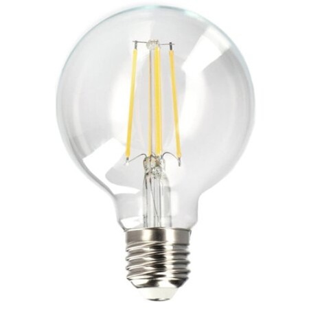 Bec decorativ cu filament LED DARI, 7W, E27, 3000K, 806lm, 230V, CLEAR ...
