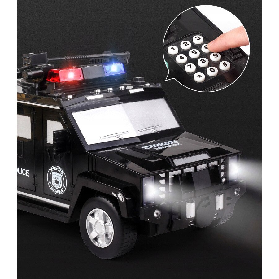 Pusculita Electronica, Masina de politie blindata cu lumini, Cu PIN ...
