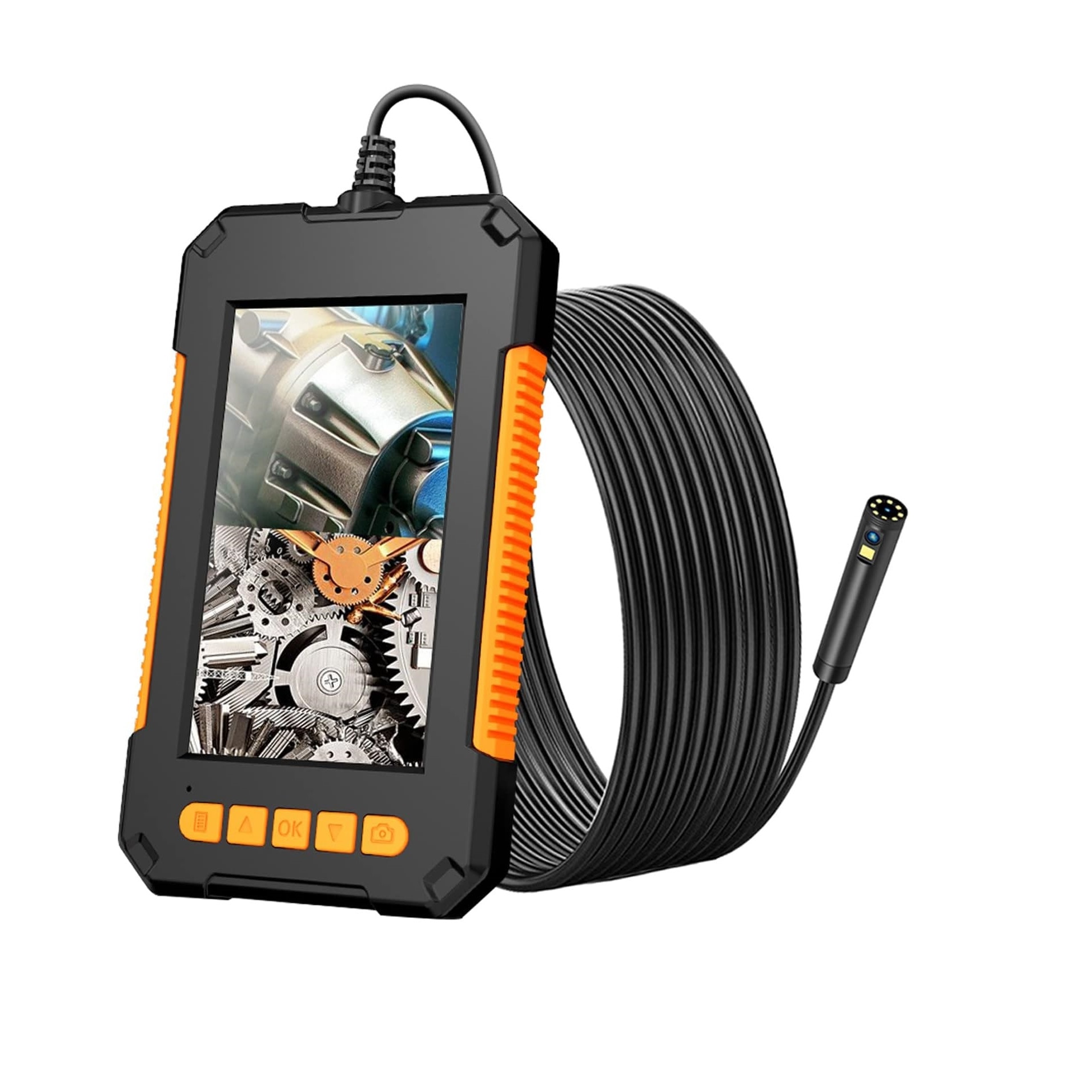 Camera endoscop boroscop, Display de 4.3" cu un cablu de 5m Profesional ...