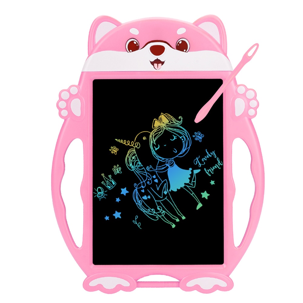 Tableta de Scris si Desenat, Color, 8.5 inch, LCD, Ecran Dublu, Stilou ...