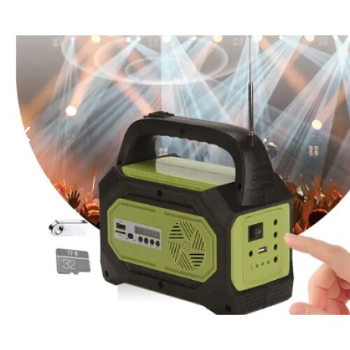 Kit solar profesional, GD LITE 8076, conectivitate: MP3, FM Radio ...