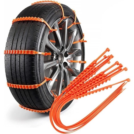 Set 10 benzi antiderapante pentru anvelope auto, NIFTCHAINS - eMAG.ro