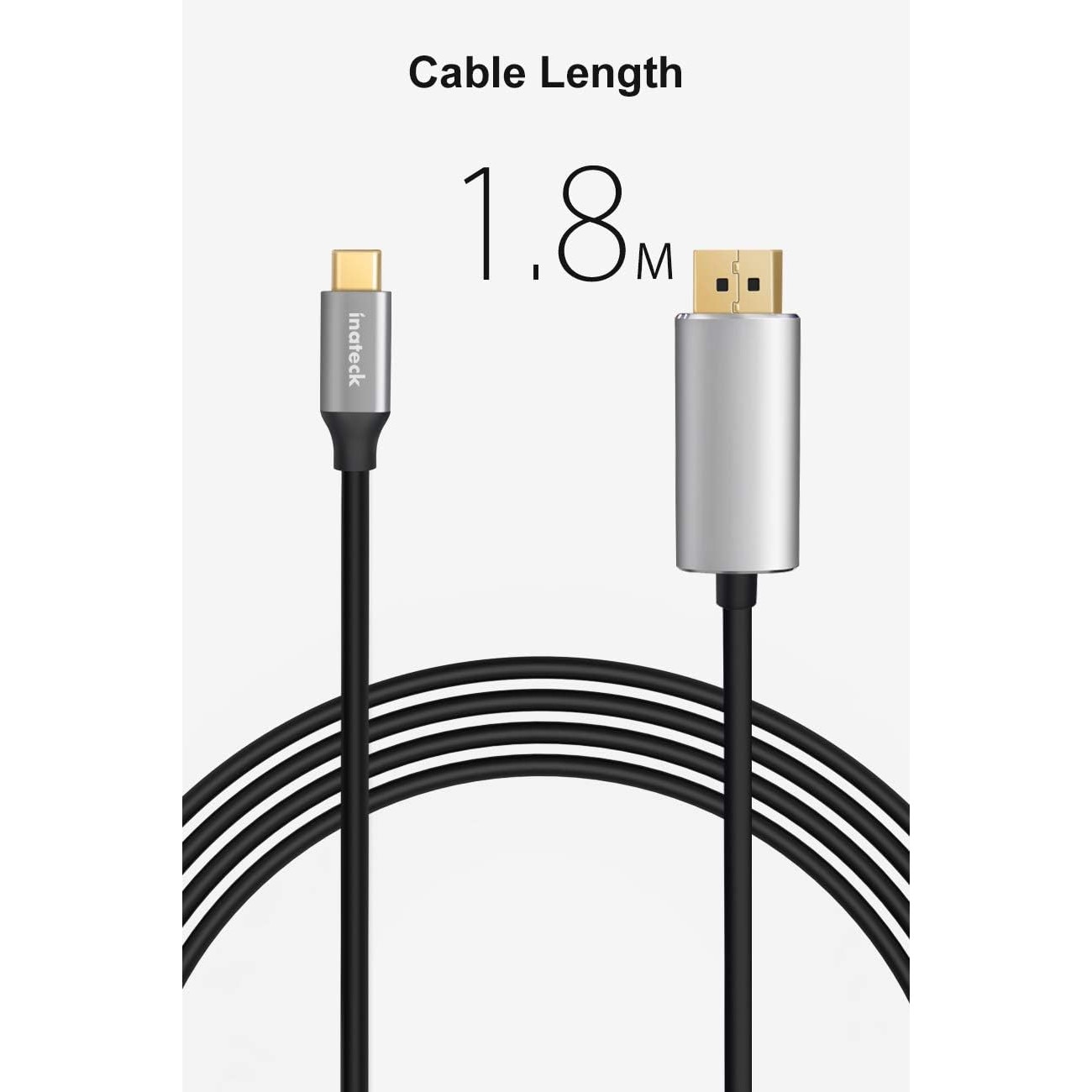 Cablu video USB-C - Hdmi / DisplayPort 4k 60HZ 1.8m - eMAG.ro