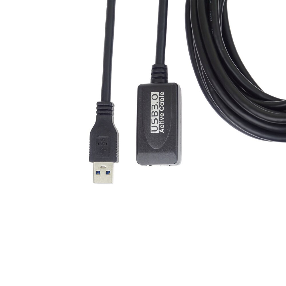 Cablu Extender Activ USB-A Tata la USB-A Mama, Basekit, 5 Metri, Negru ...
