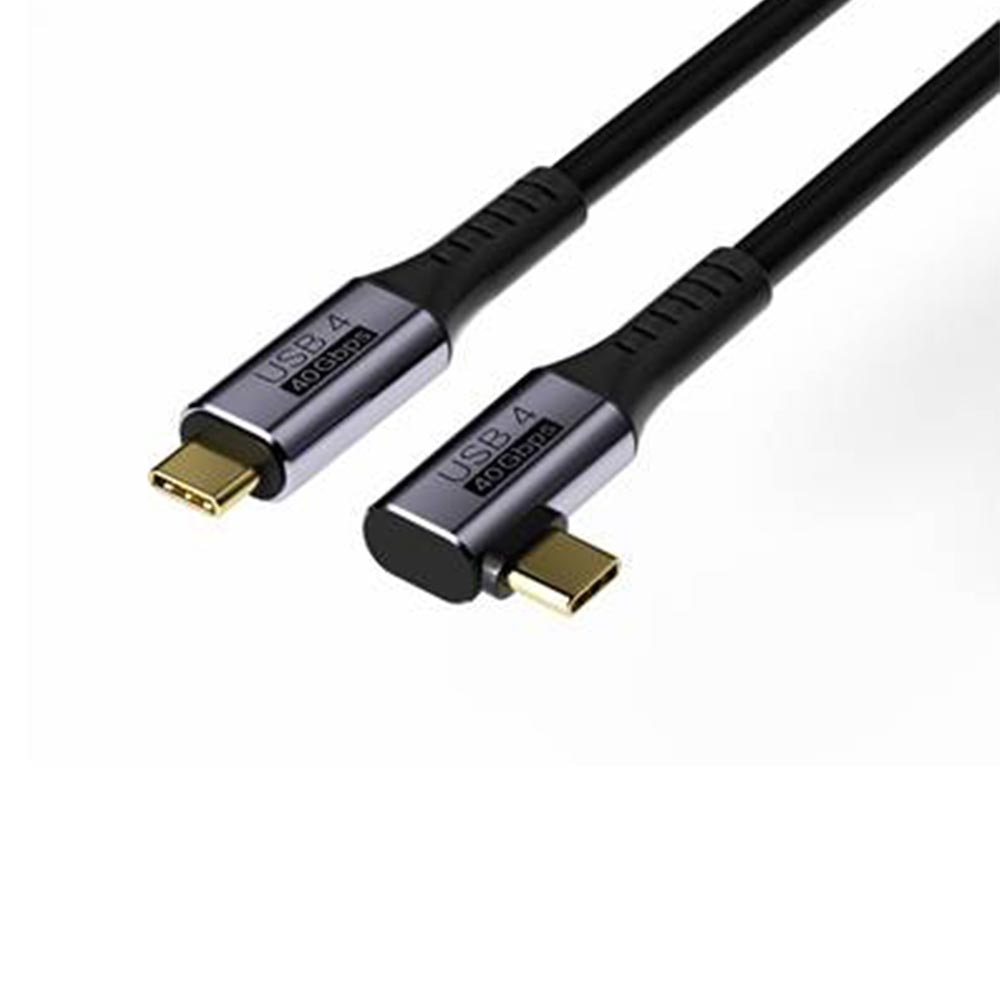 Cablu Display USB Type-C 4.0 la 90 Grade, Basekit, PD 240W, 40Gbps, 8K ...