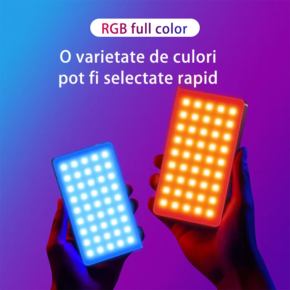 Lumina LED pentru Poze, Selfie-uri, Video-uri, GoPro, Bolongking®, 140 ...