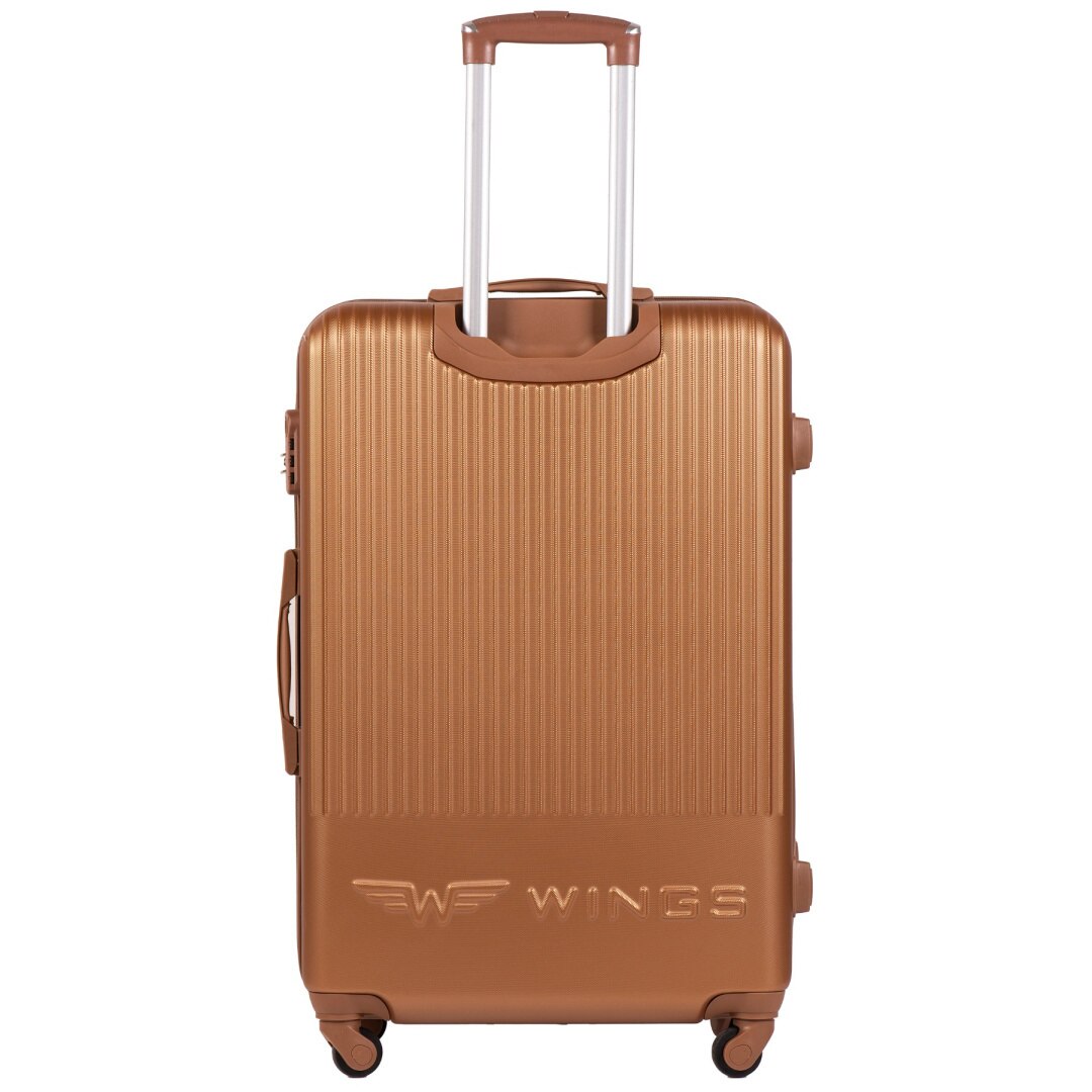 Troler calatorie, Wings, ABS, 97 L, Maro - eMAG.ro