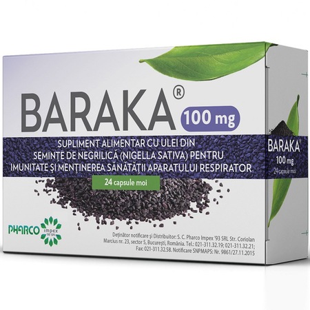 Baraka 100mg, 24 capsule - eMAG.ro