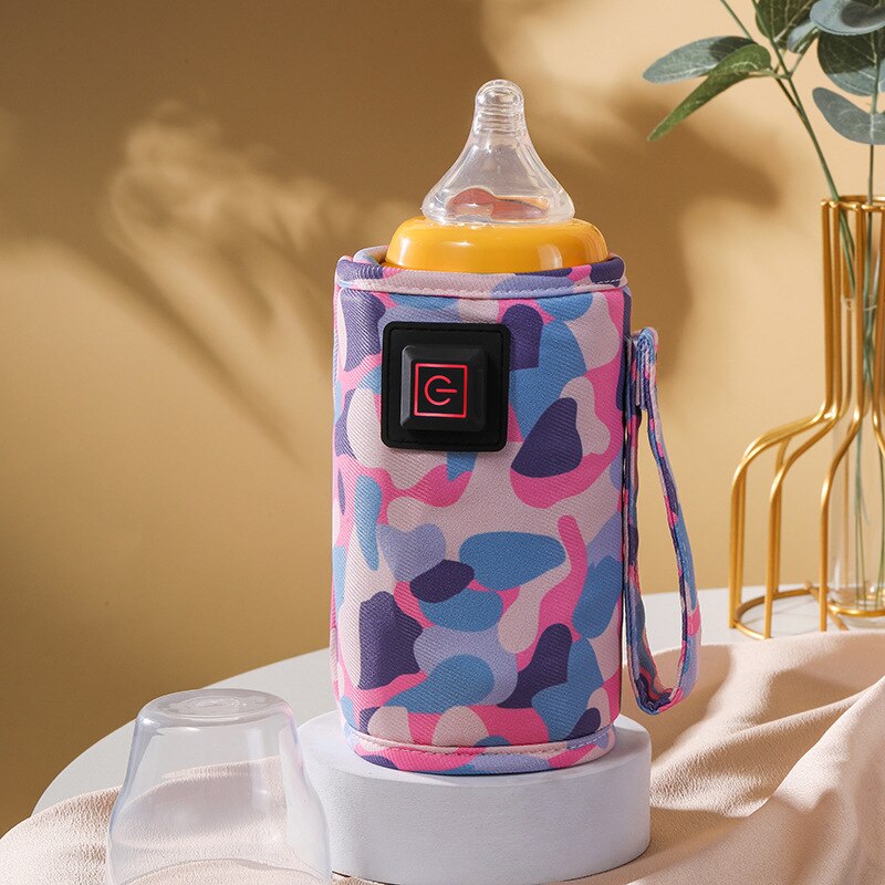 Incalzitor portabil pentru biberoane de lapte, USB, Multicolor - eMAG.ro