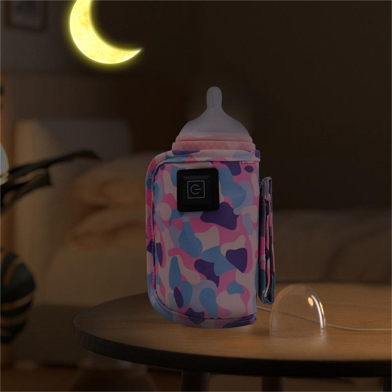 Incalzitor portabil pentru biberoane de lapte, USB, Multicolor - eMAG.ro