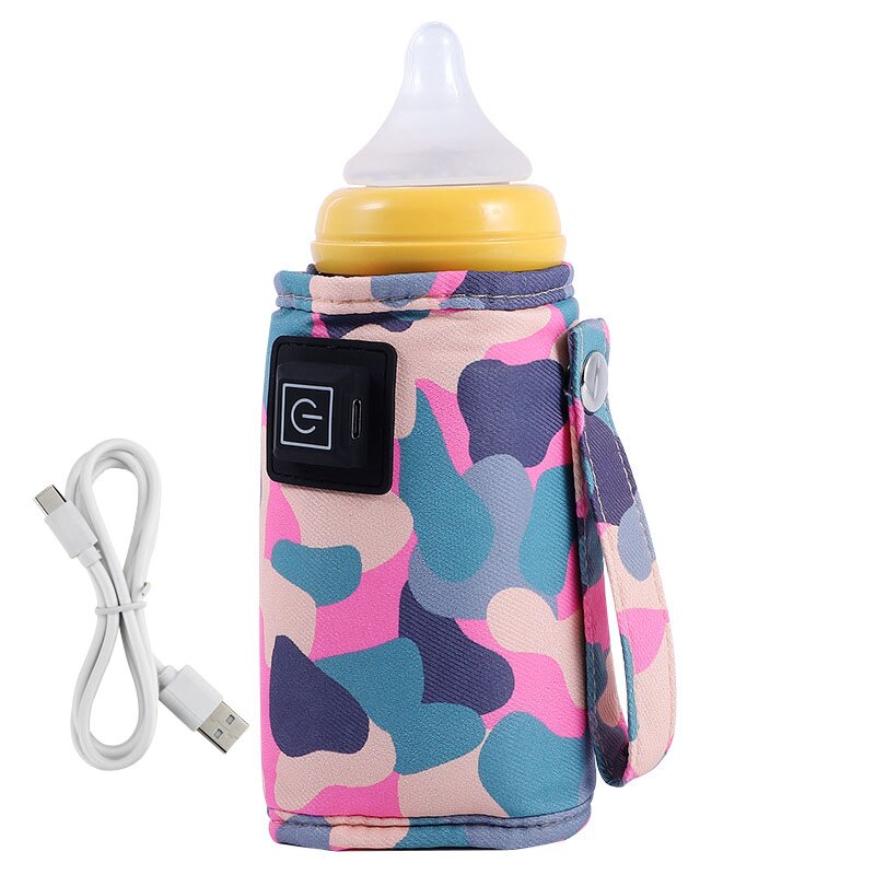 Incalzitor portabil pentru biberoane de lapte, USB, Multicolor - eMAG.ro
