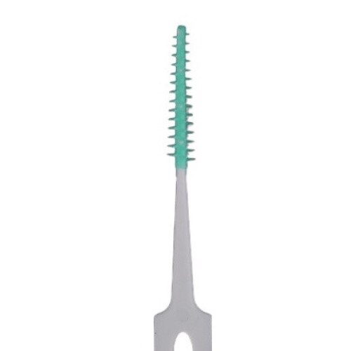 Set 40 periute interdentare, Silicon, Gri/Verde - eMAG.ro