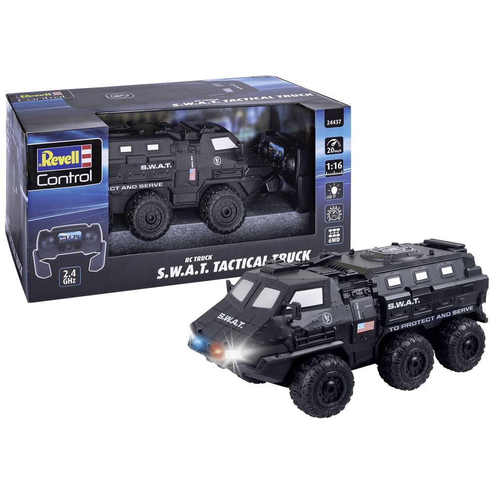 Masina "S.W.A.T. Tactical Truck" cu radiocomanda, pentru copii de 8 ani ...