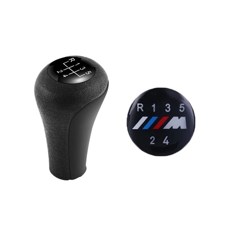 Топка за скоростен лост, гумен, BMW М 1 3 E30 E36 E46 E90 E91 E92 E93 E81 E82 E87 E88, Черен ...
