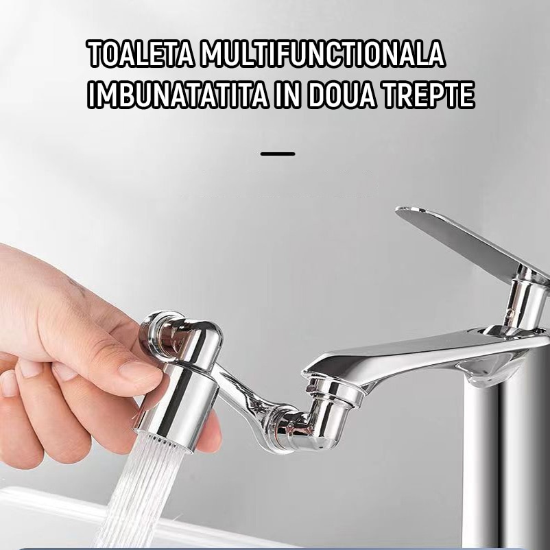 Extensie Robinet Rotativa/Adaptor Apa Baterie, Rotatie de 1440°, Doua ...