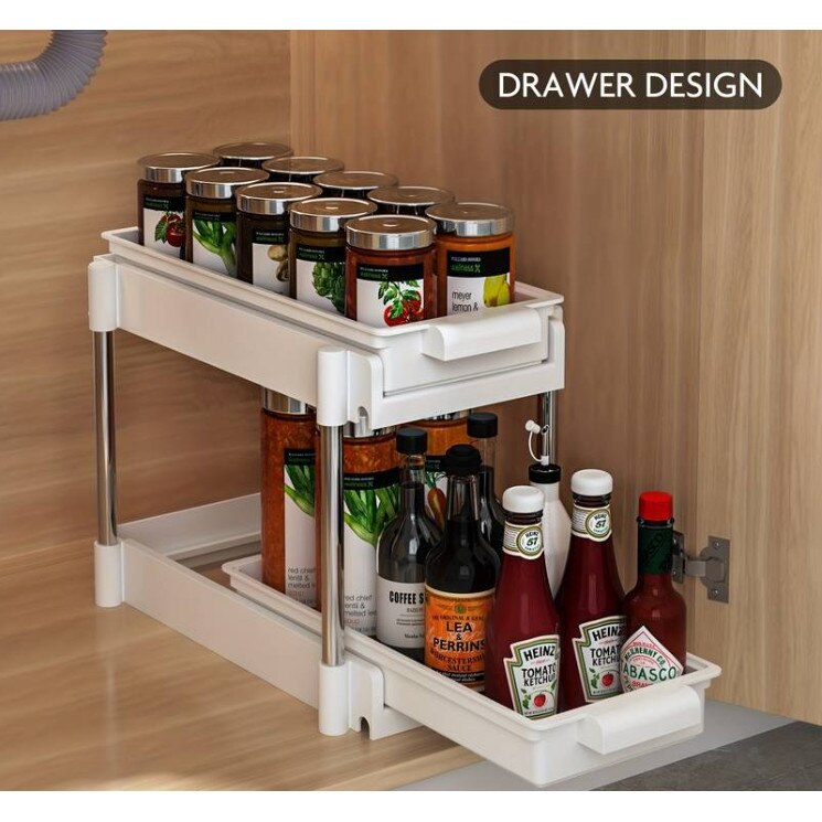 Raft pentru condimente de bucatarie, Senmase, Polipropilena, Alb - eMAG.ro