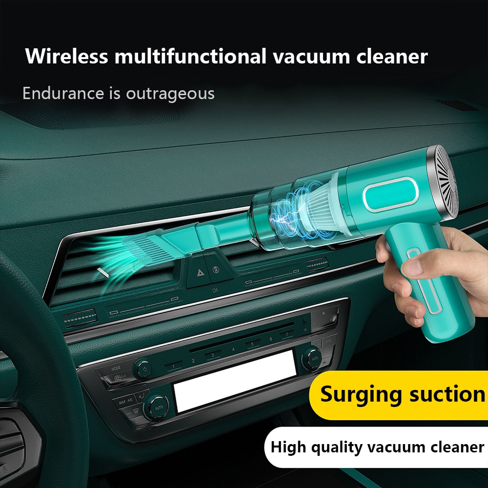 Mini aspirator auto, Senmase, USB, Verde - eMAG.ro