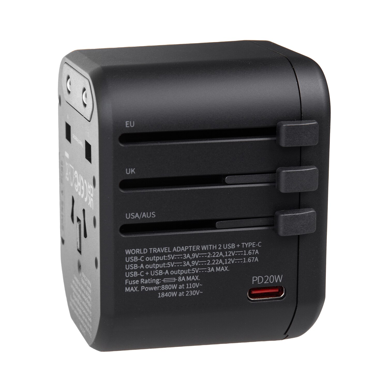 Adaptor de alimentare universal MCE238N, 2xUSB 3A si USB-C PD 20W ...