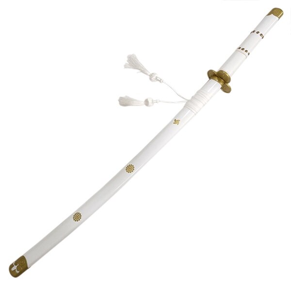Sabie Katana Emna- One Piece, alba, ornamentala, otel, 105 cm - eMAG.ro