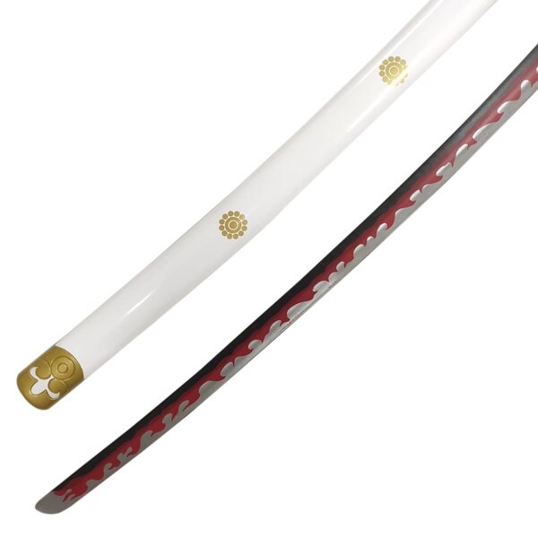Sabie Katana Emna- One Piece, alba, ornamentala, otel, 105 cm - eMAG.ro