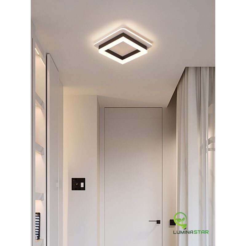 Lustra LED patrata, 41W, negru, 3000K/4000K/6000K - eMAG.ro