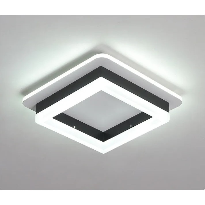 Lustra LED patrata, 41W, negru, 3000K/4000K/6000K - eMAG.ro