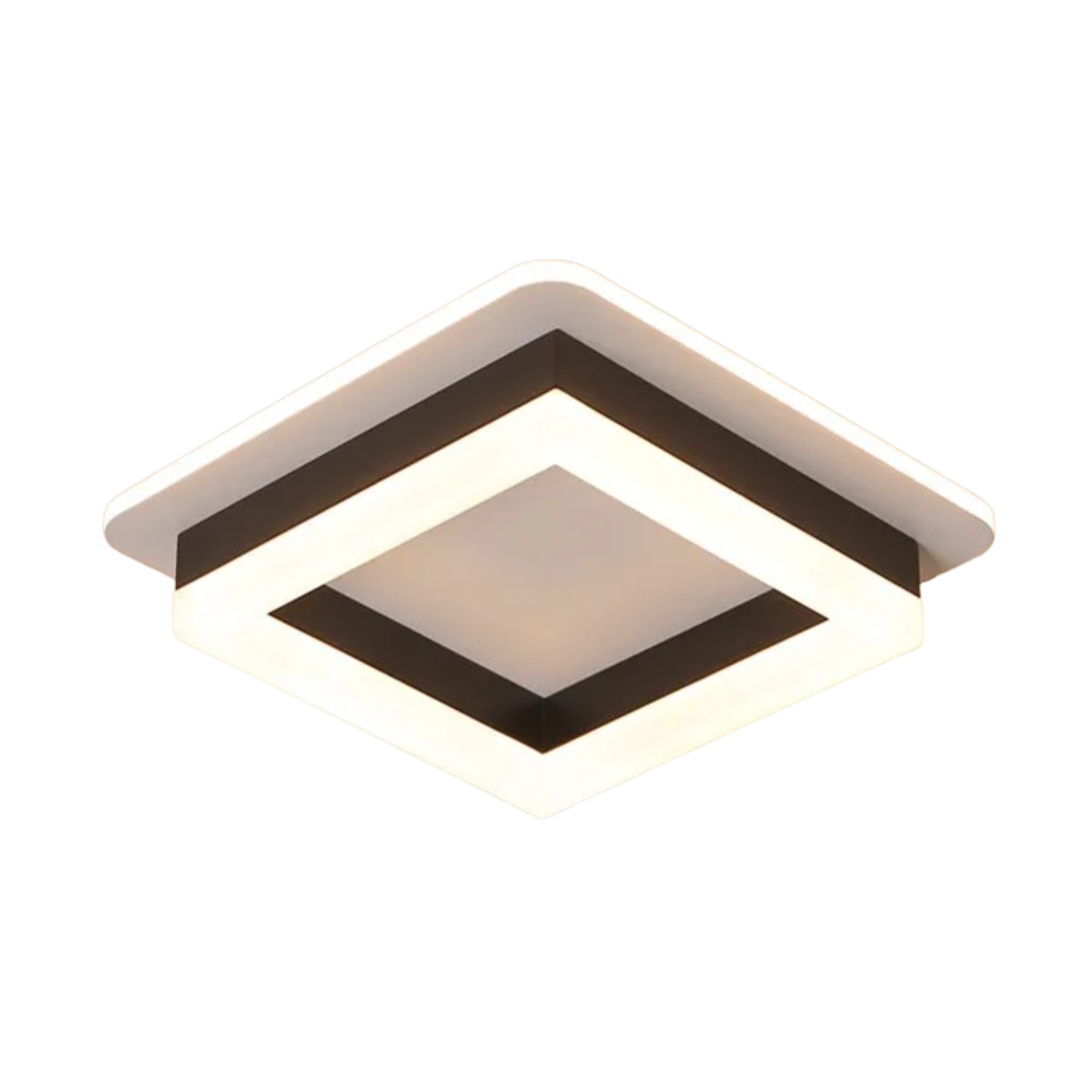 Lustra LED patrata, 41W, negru, 3000K/4000K/6000K - eMAG.ro