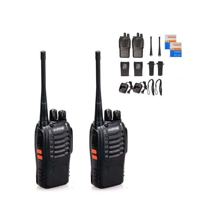 Set Doua Statii Walkie Talkie Baofeng BF 888S Temperatura de ...
