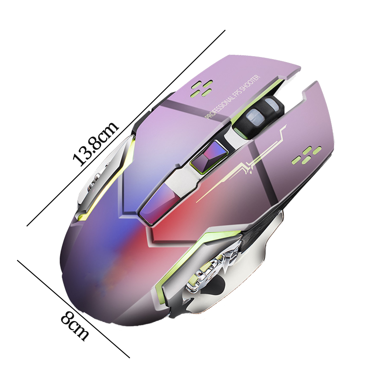 Mouse wireless profesional pentru gaming & office, NUODWELL, Iluminare ...