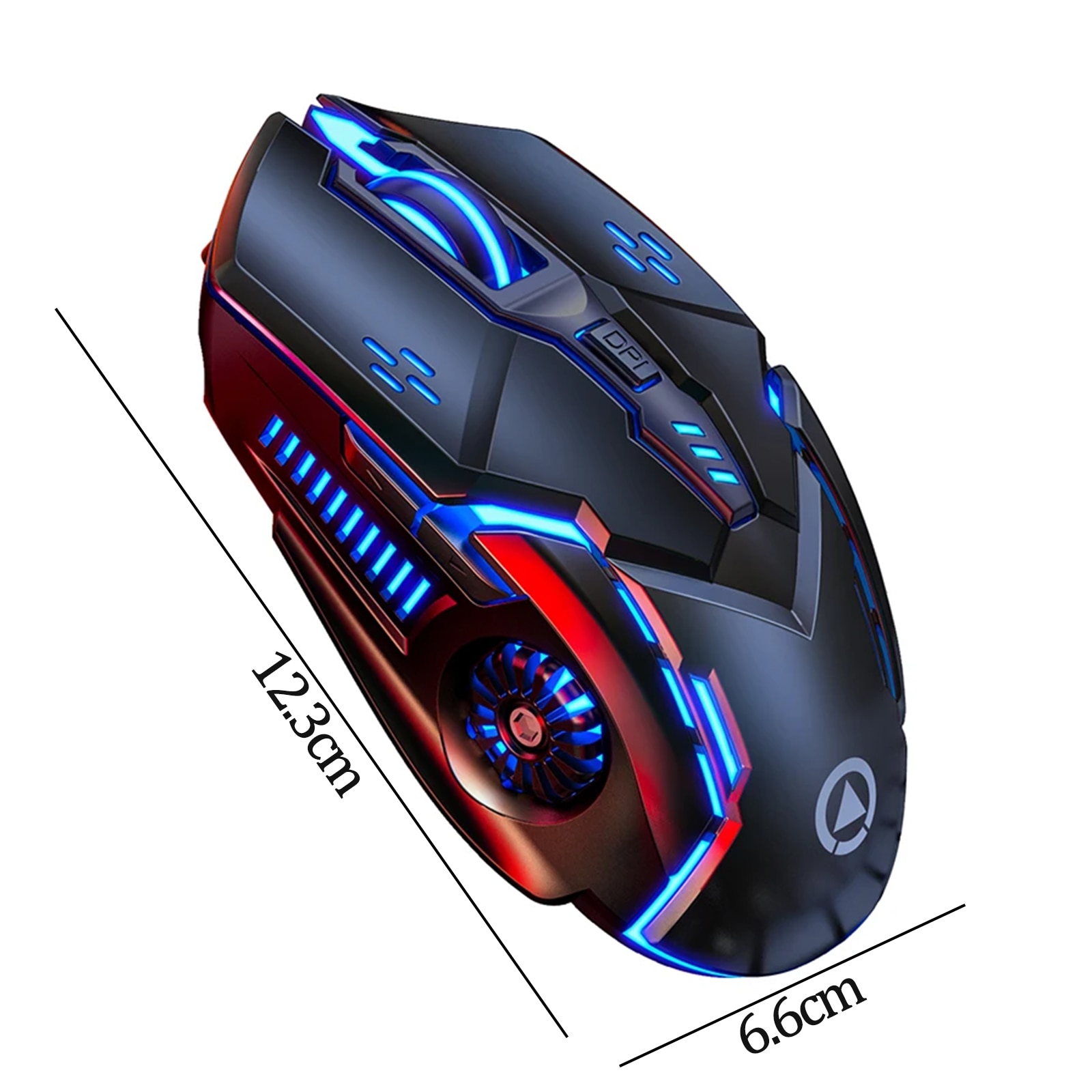 Mouse wireless profesional pentru gaming & office, NUODWELL, Iluminare RGB, Cu 6 butoane si 4 ...