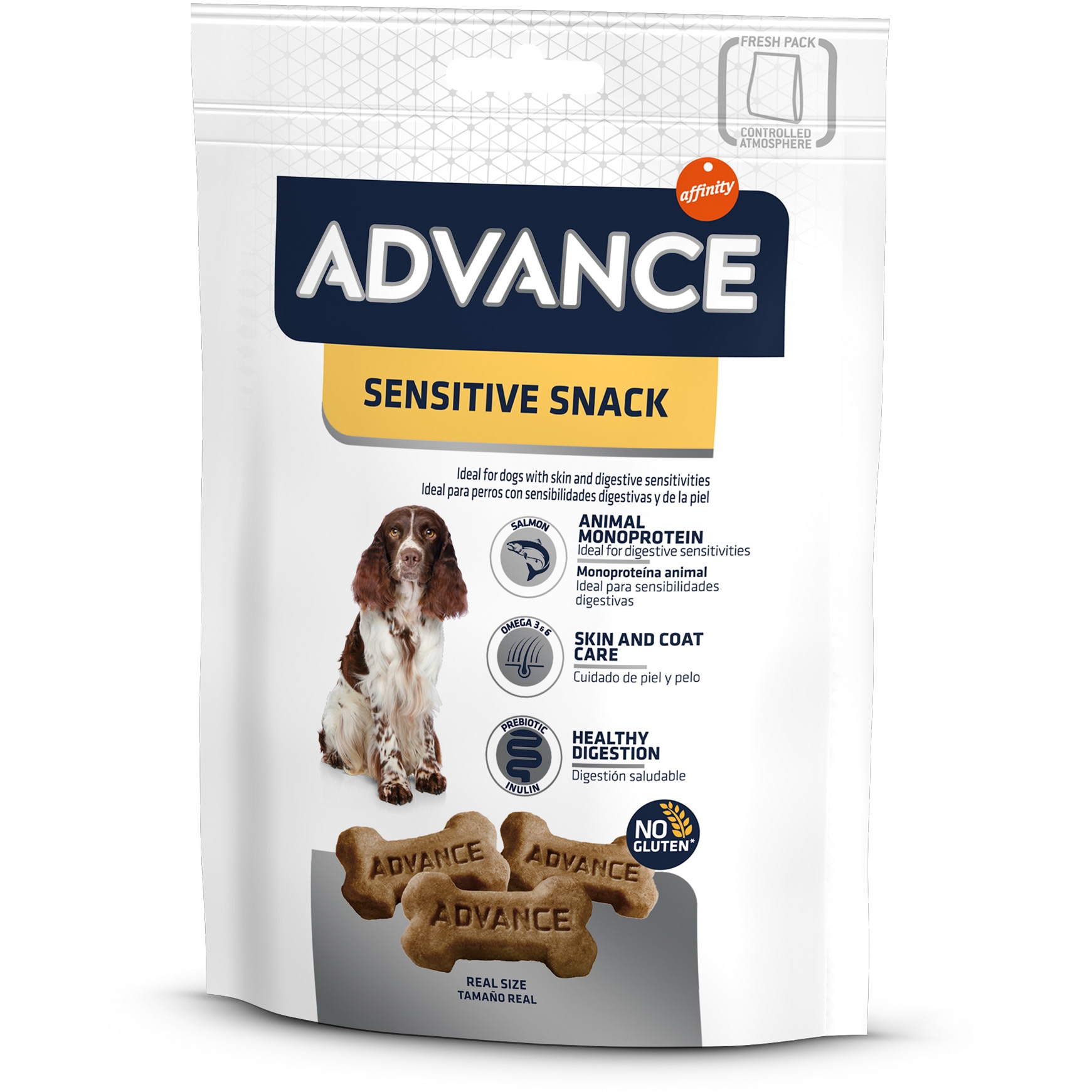 Recompense pentru caini Advance Sensitive Snack, 150g - eMAG.ro