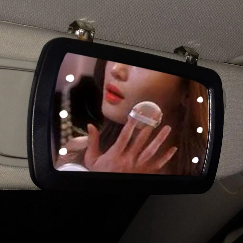 Oglinda auto pentru machiaj, se prinde de parasolarul interior al ...