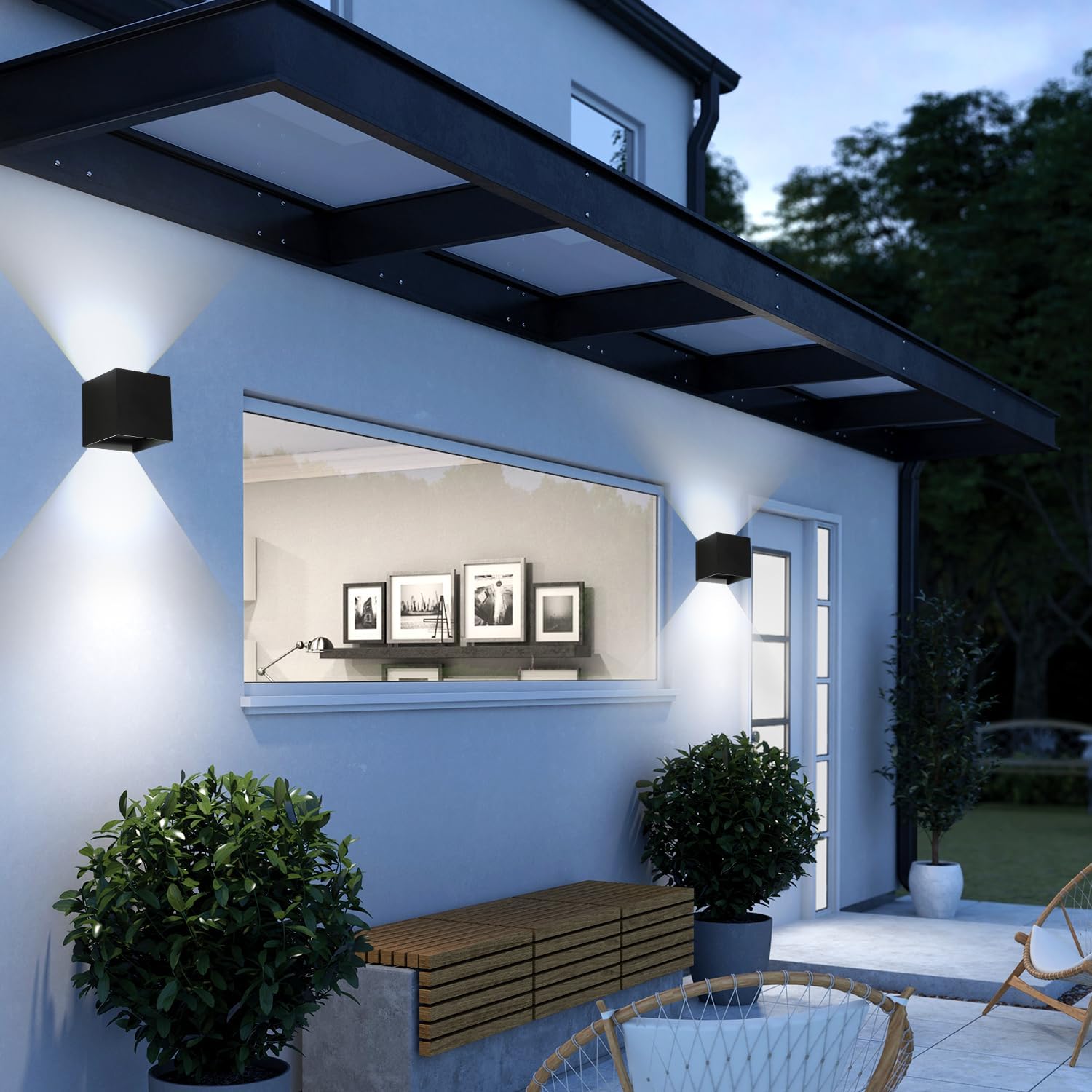 Lampa De Perete Cu Led Din Aluminiu, Toolight, 7w, Rezistenta La Apa ...