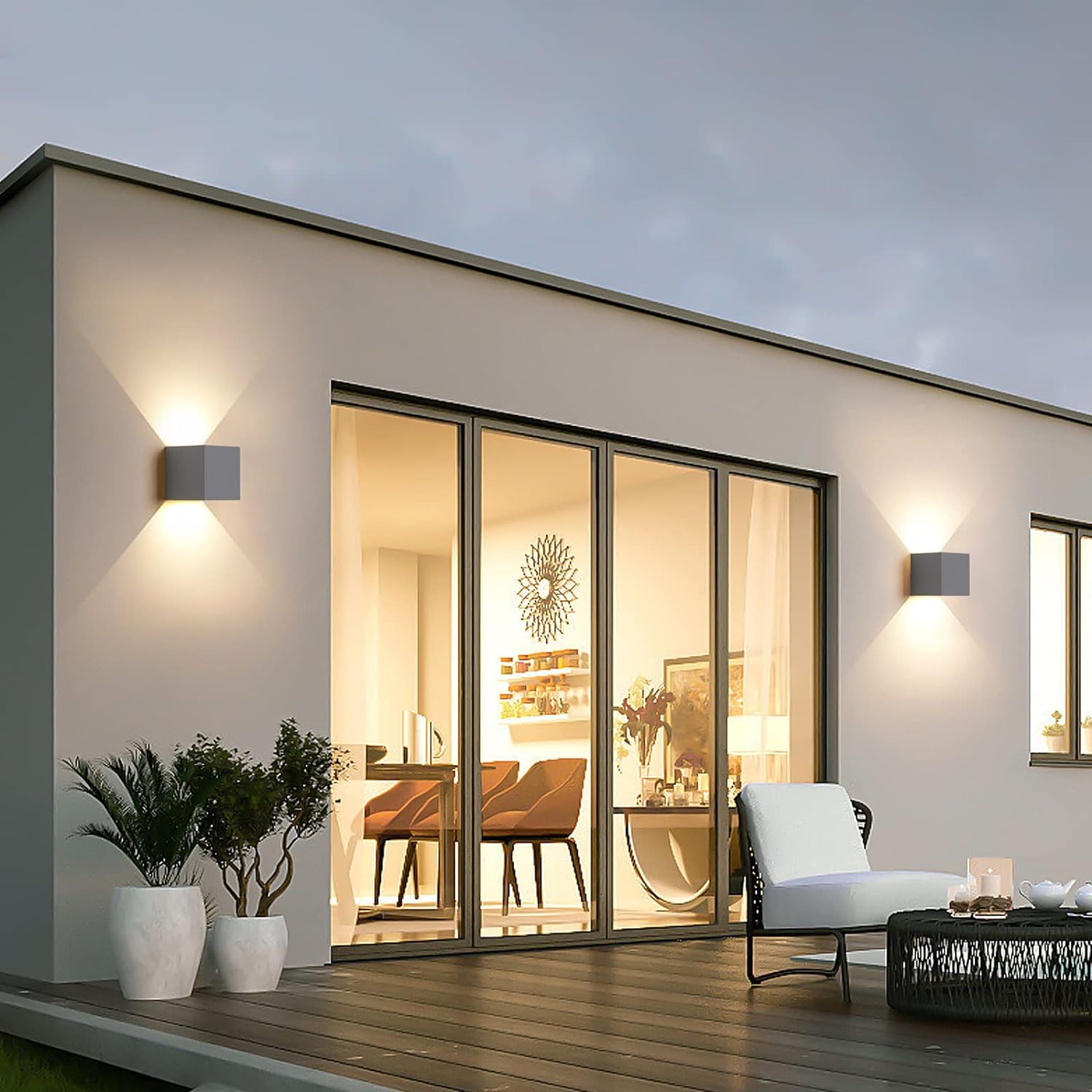 Lampa De Perete Cu Led Din Aluminiu, Toolight, 7w, Rezistenta La Apa ...