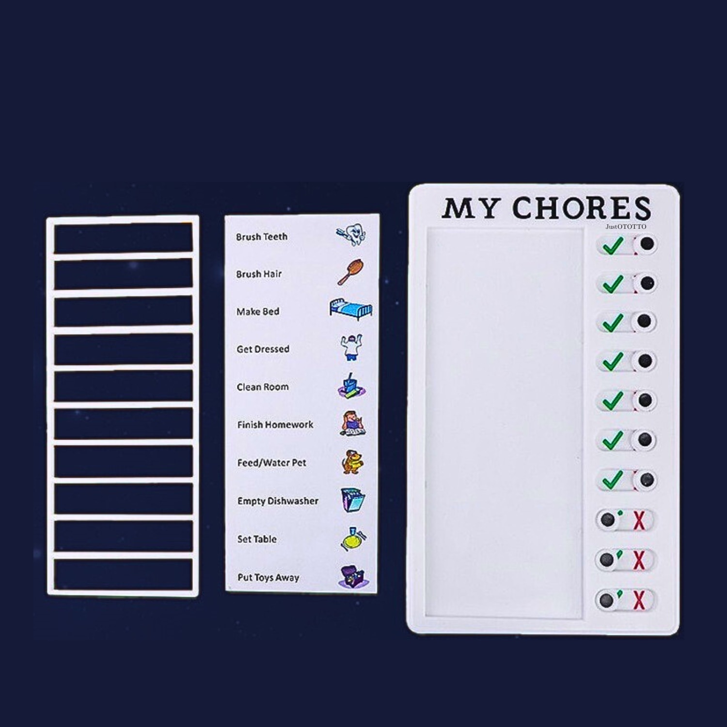 Tabel cu sarcini si responsabilitati JustOTOTTO® pentru copii - eMAG.ro