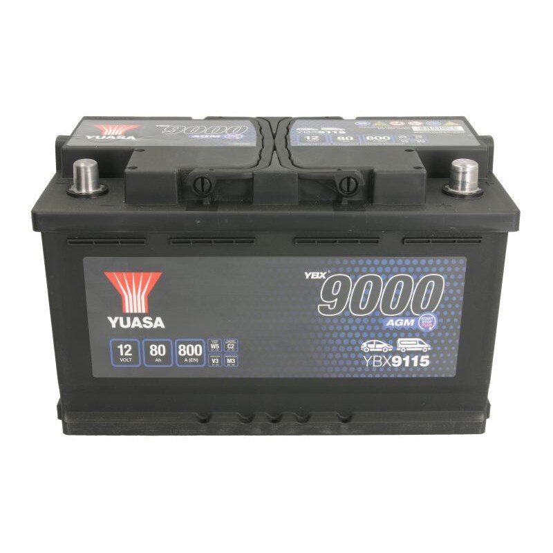 Acumulator auto, YUASA 12V 80Ah/800A, 317x175x190 B13 - eMAG.ro
