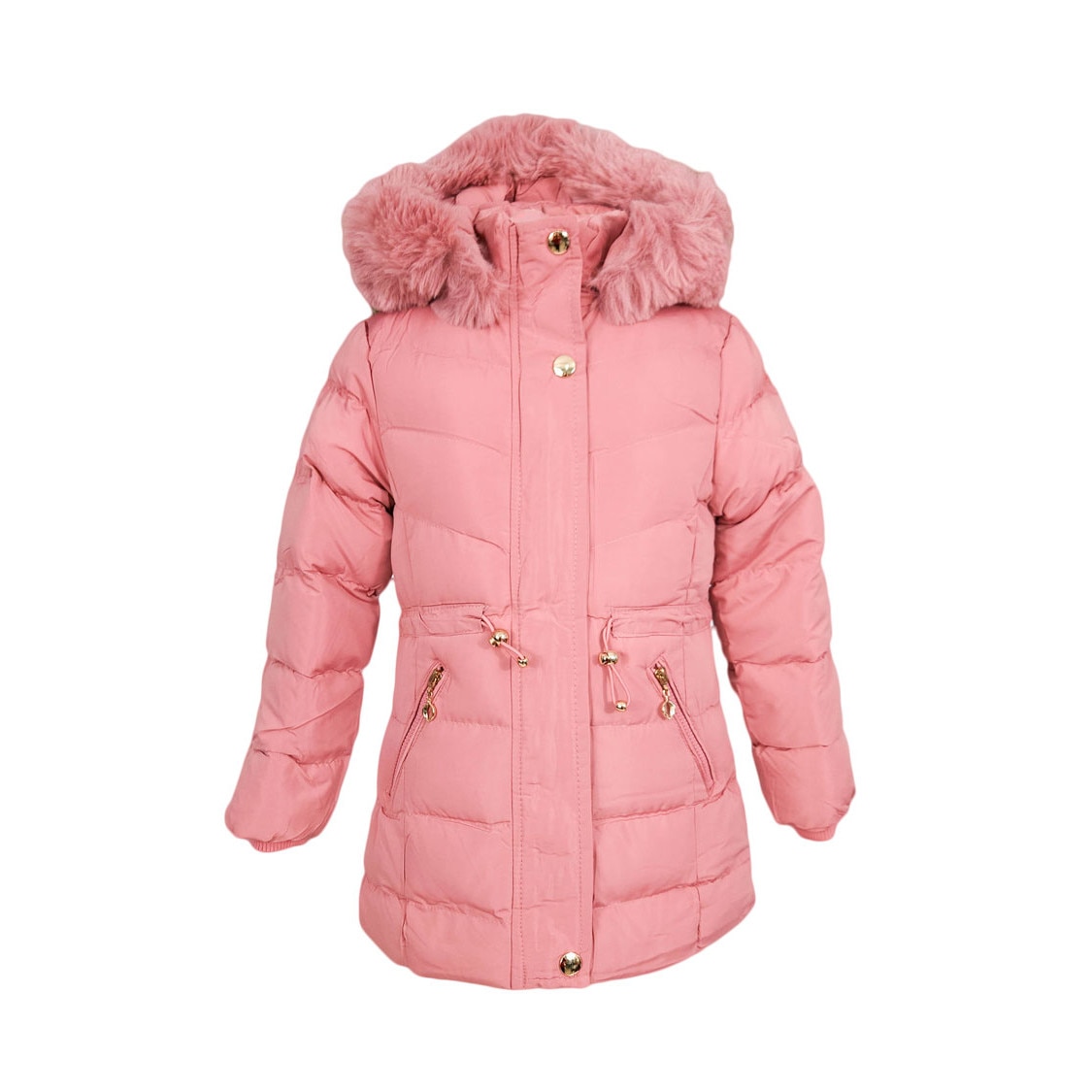 Geaca iarna fete, model Madalina, culoare roz, marime 128 cm, varsta 8 ...