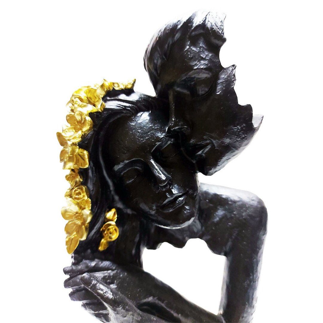 Statueta Decorativa, Indragostiti, Negru, 28 cm, DO22073 - eMAG.ro