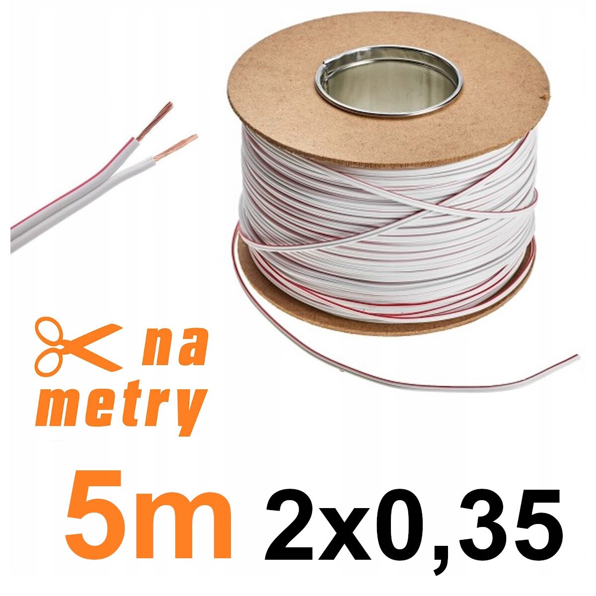 Cablu conductor, Bright, 2x0.35, Alb - eMAG.ro