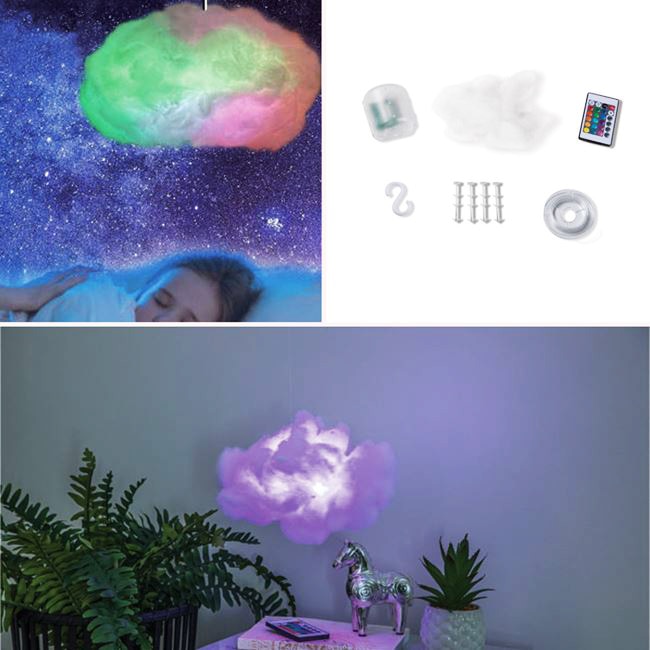 Lampa NOR DIY RGB de perete cu LED Multicolor & Telecomanda - eMAG.ro