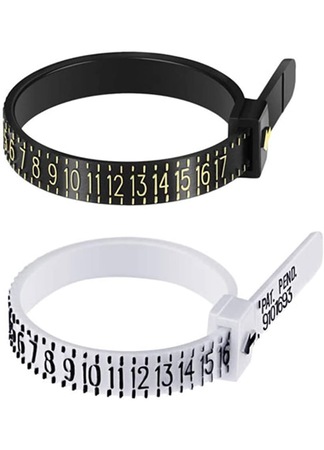 Set 2 instrumente de masurare a inelelor, Iongziming, Negru/Alb - eMAG.ro