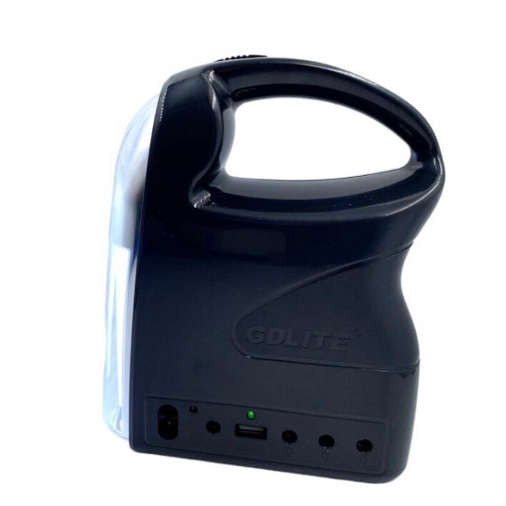 Kit solar GDLITE GD-7, Premium, 3 becuri, lanterna inclusa + usb ...