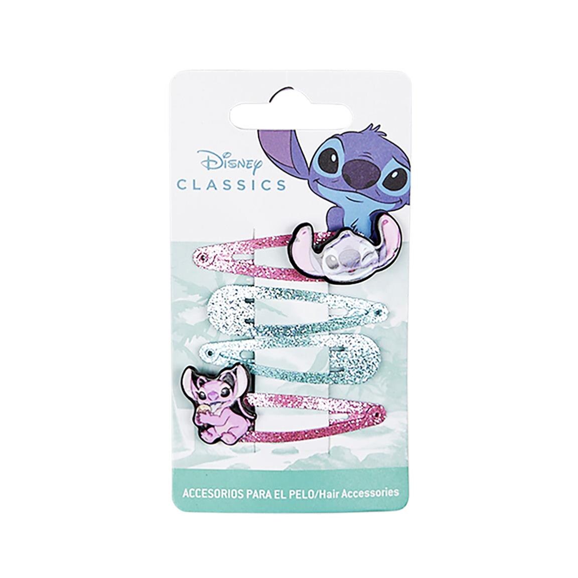 Set 4 agrafe cu sclipici Lilo & Stitch Roz - eMAG.ro